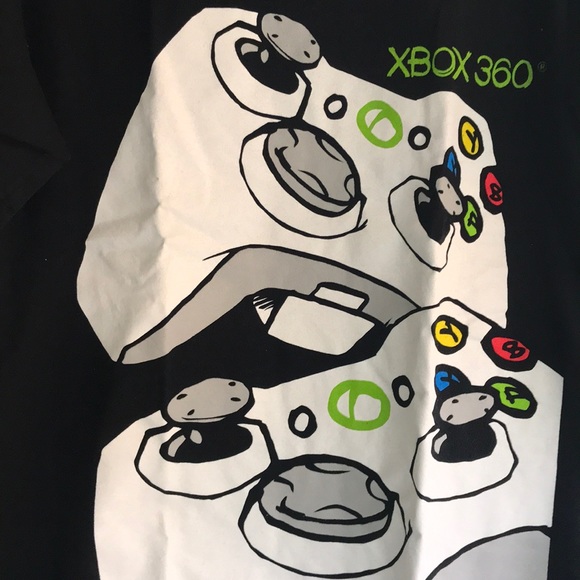 Xbox 360 | Shirts | Microsoft Xbox 36 Black Controller Gamer Tshirt ...